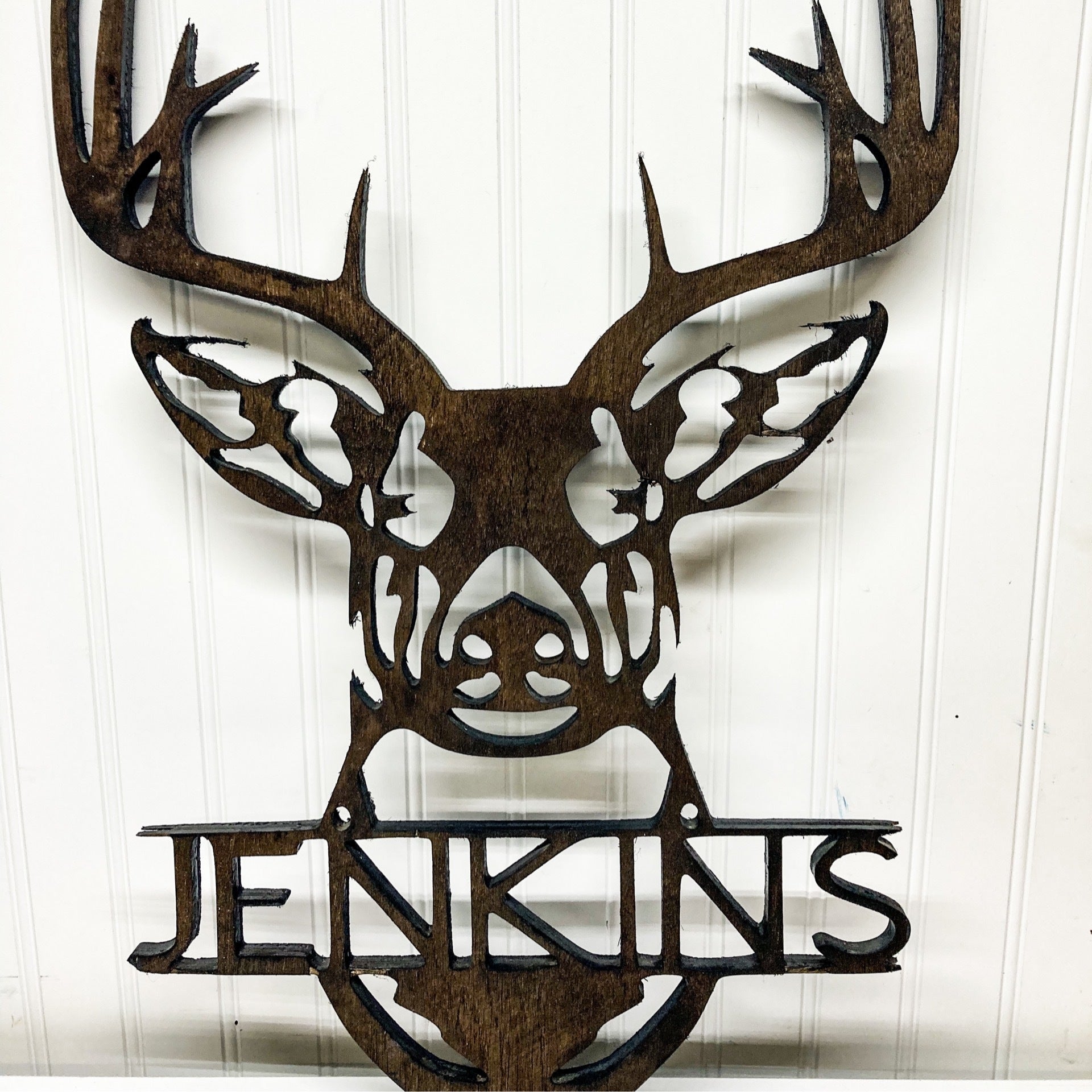 Deer Head Name Sign | Home Sweet Hollan